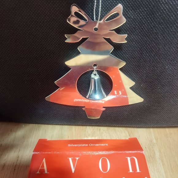 Avon | Holiday | Vintage Avon Silverplate Christmas Tree Ornament With ...